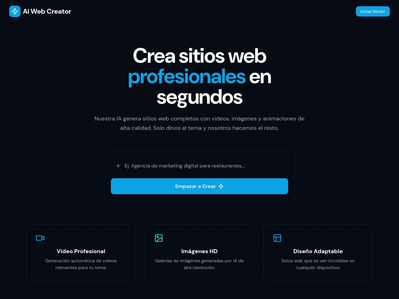 AI Web Creator