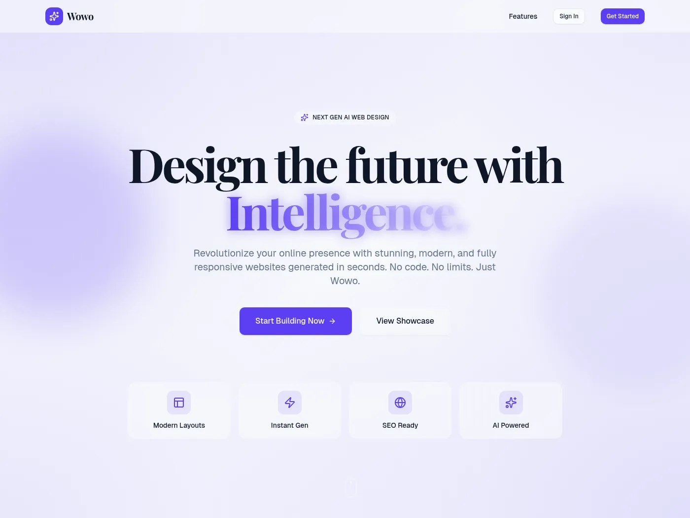 Wowo Web Design AI