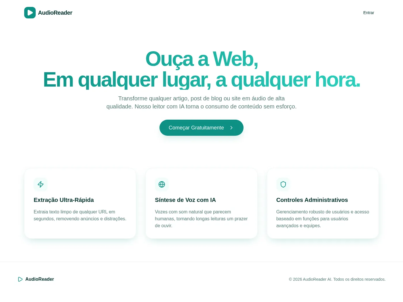 AI Web Reader Admin