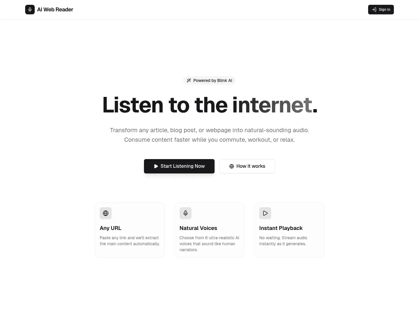 AI Web Reader