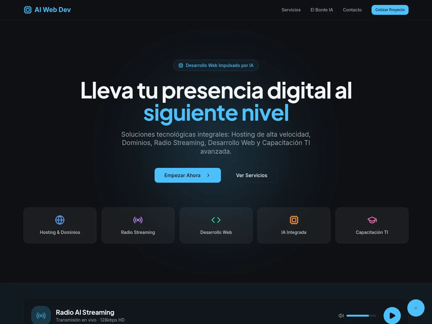 AI Web Dev Portfolio