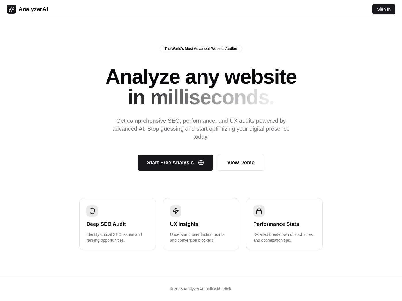 AI Website Analyzer