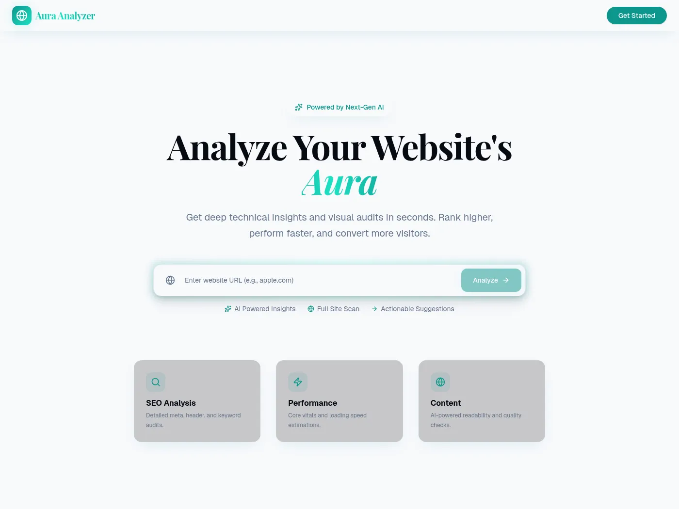 AI Website Analyzer