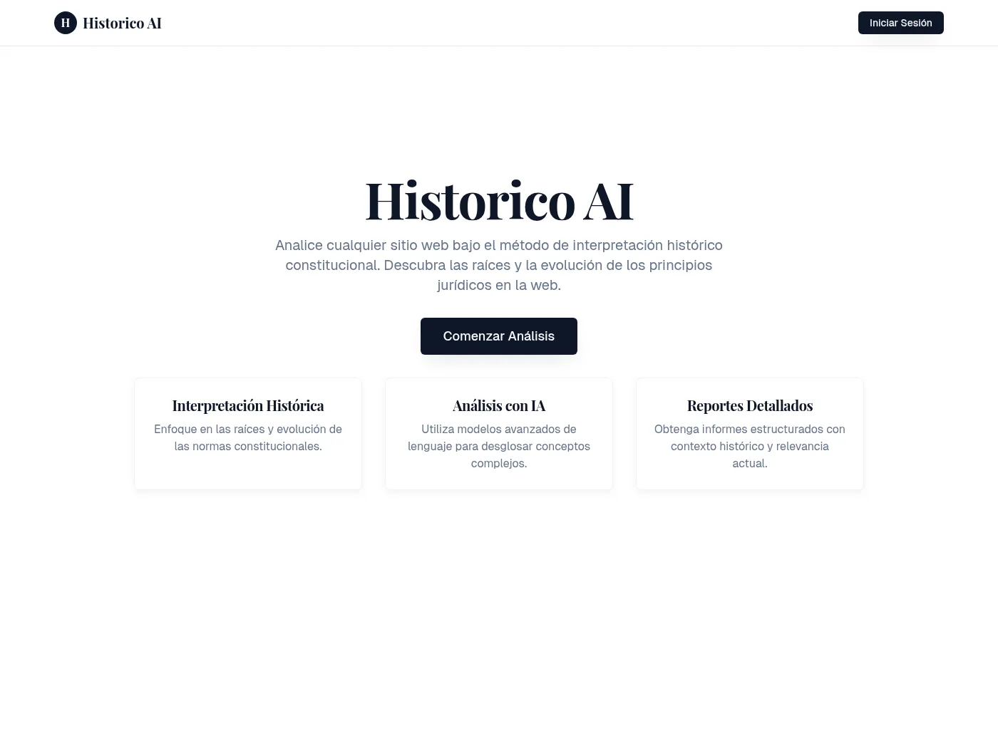Historico AI Site Analyzer
