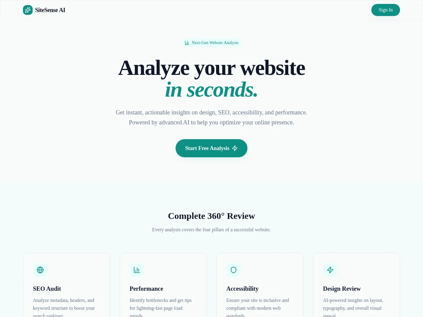 AI Website Analyzer