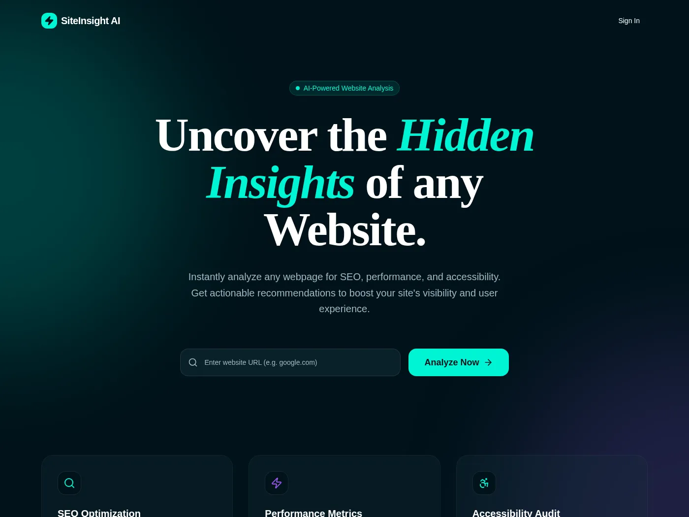 AI Website Analyzer