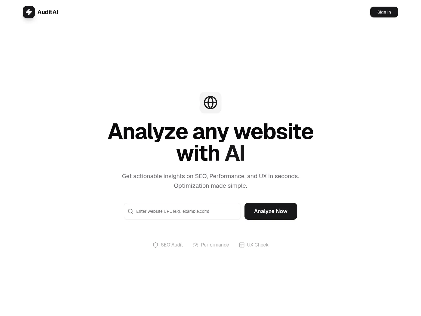 AI Website Analyzer