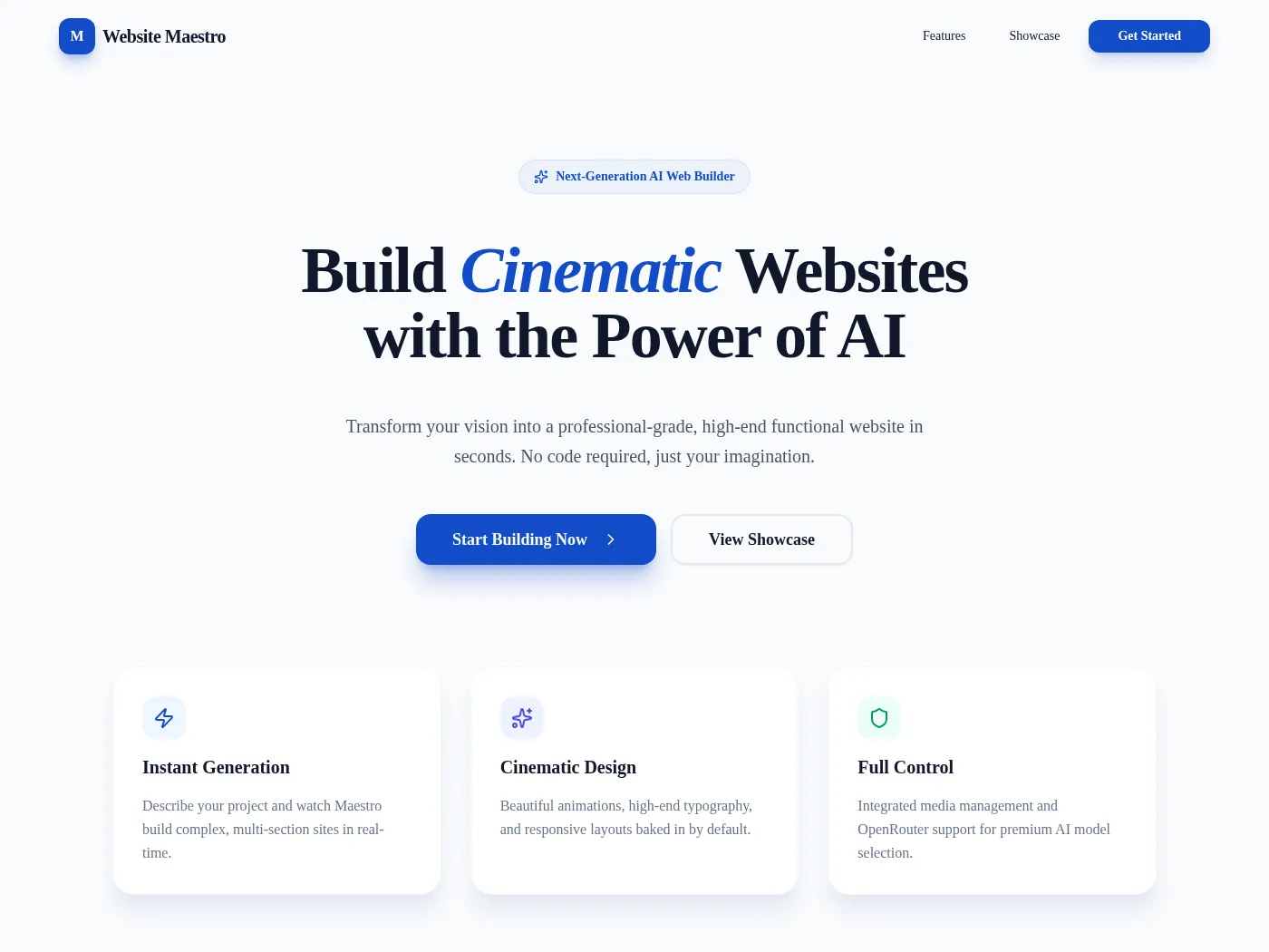 AI Website Maestro