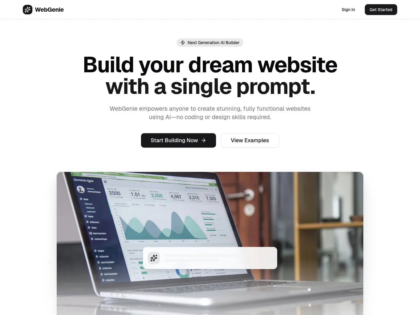 WebGenie AI Builder