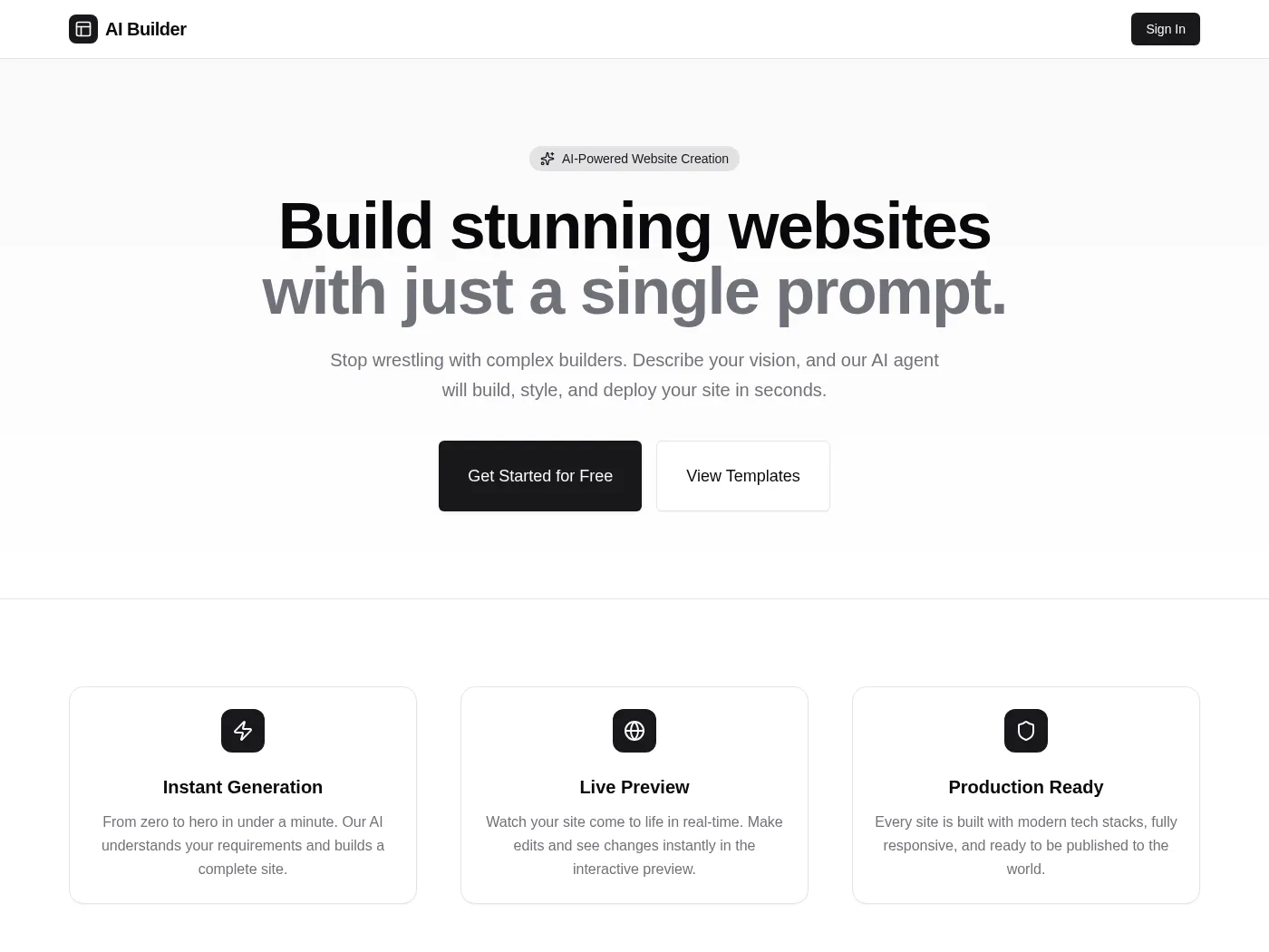 AI Website Builder