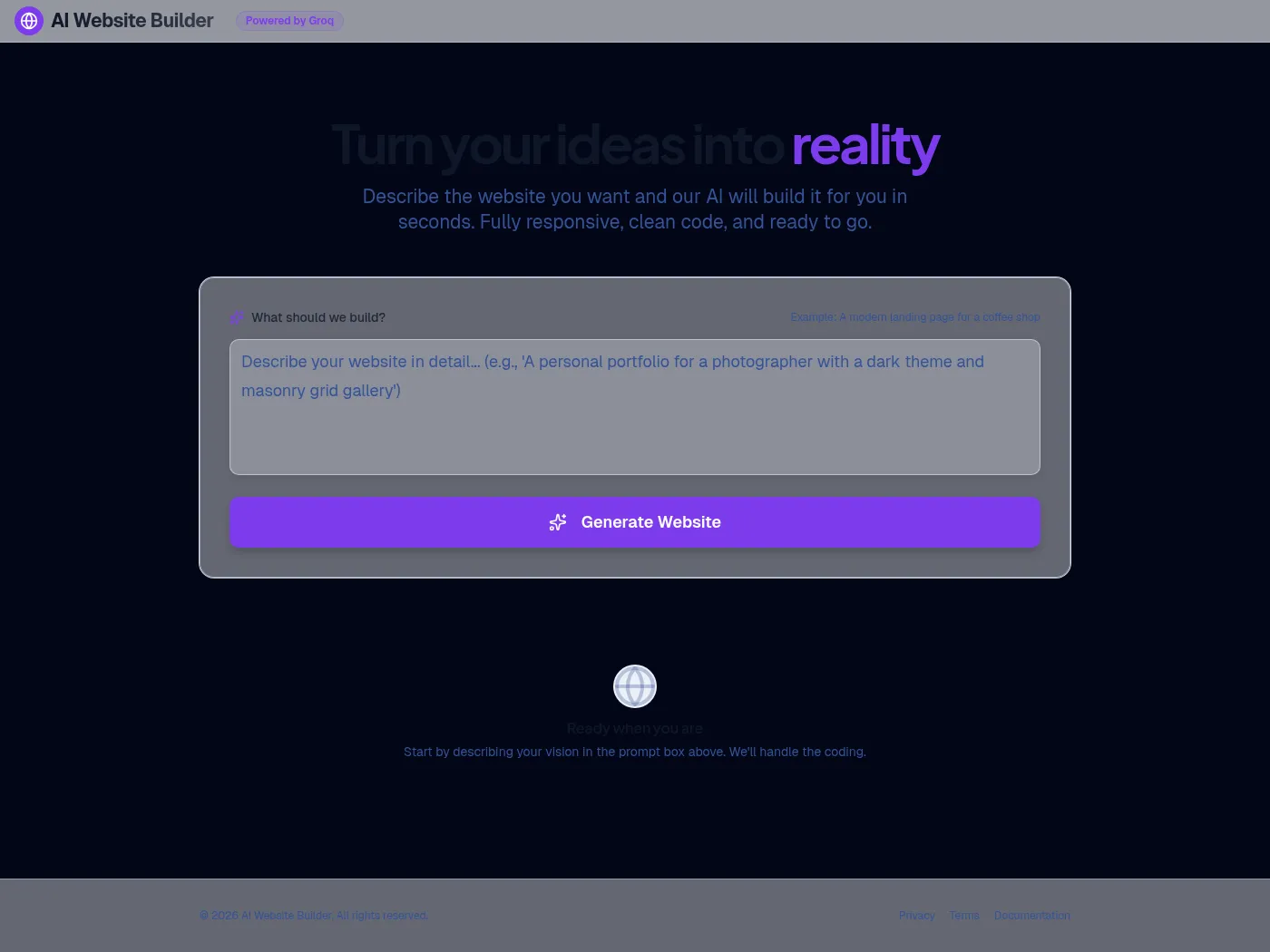 AI Website Builder