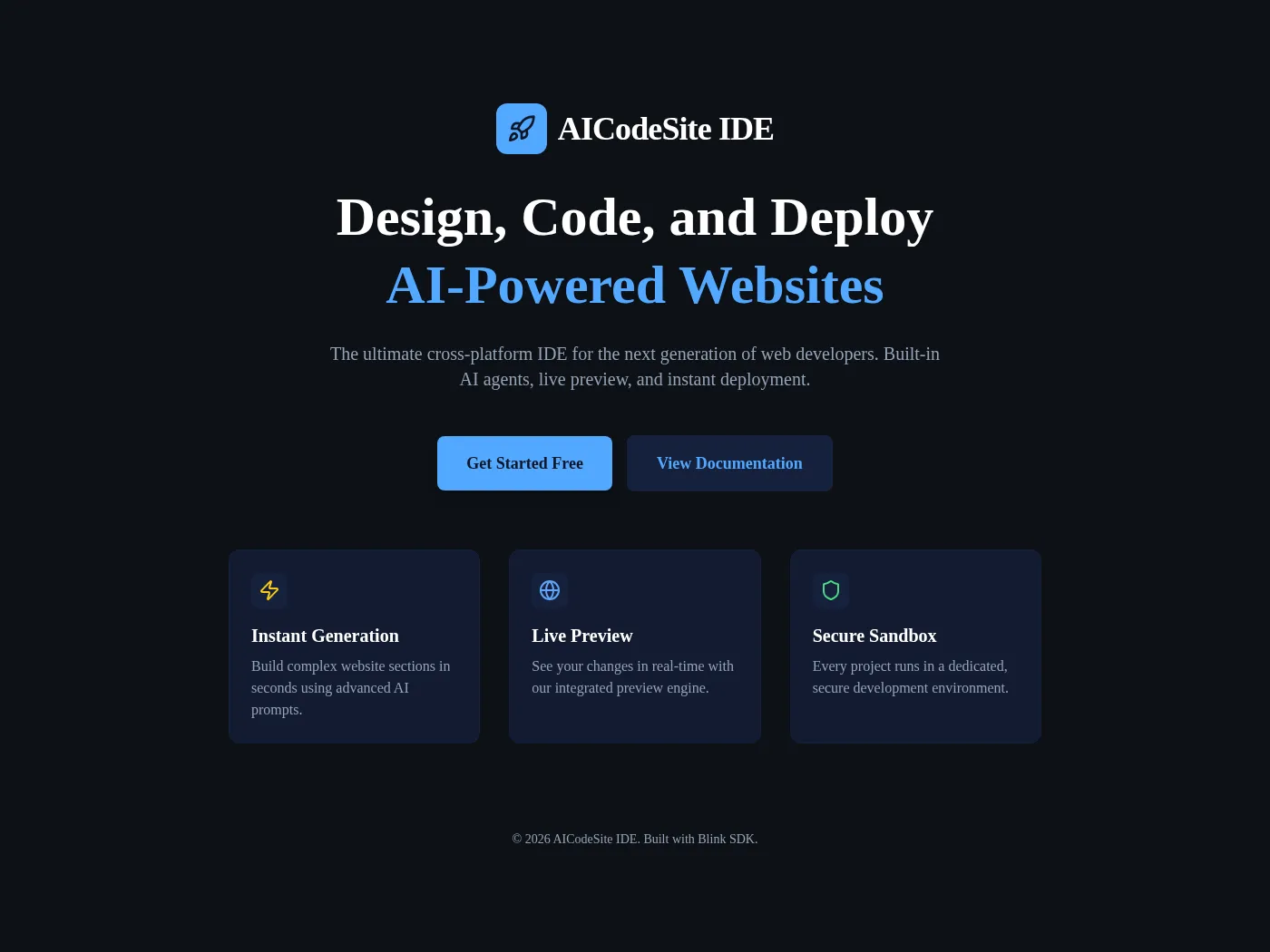 AICodeSite IDE