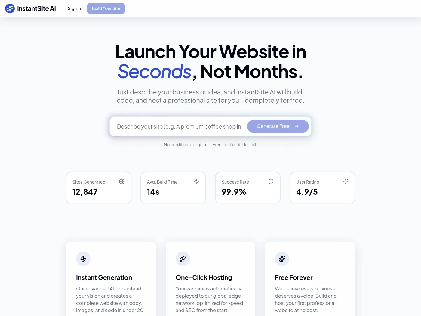 InstantSite AI