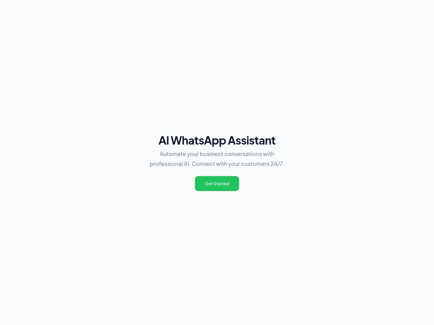 AI WhatsApp Biz Assistant