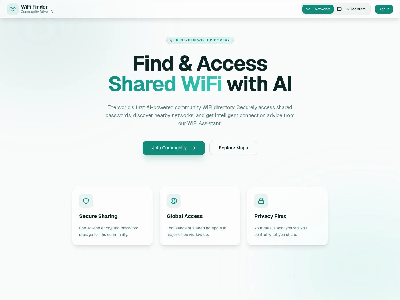 AI WiFi Finder