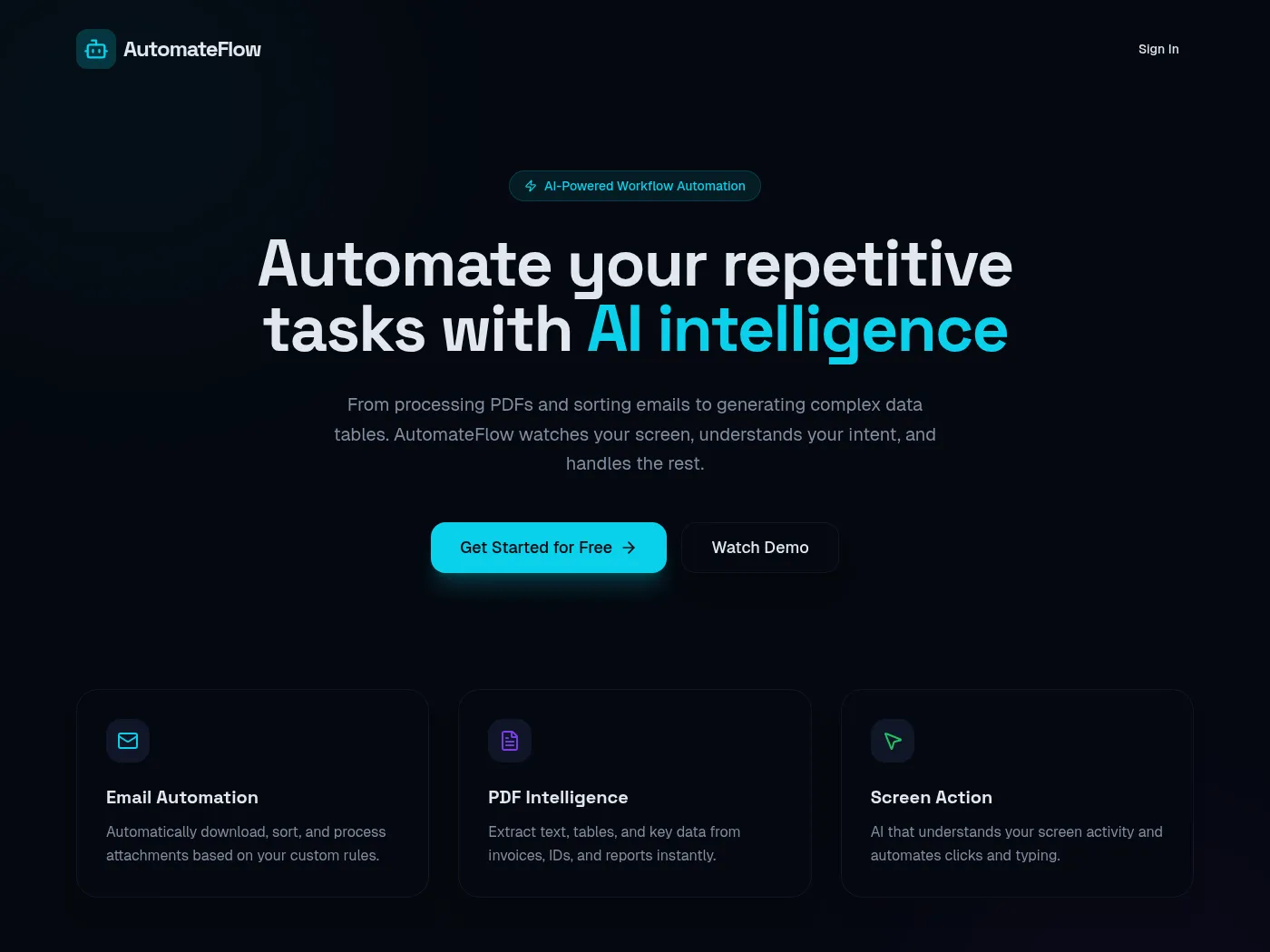 AutomateFlow AI Assistant