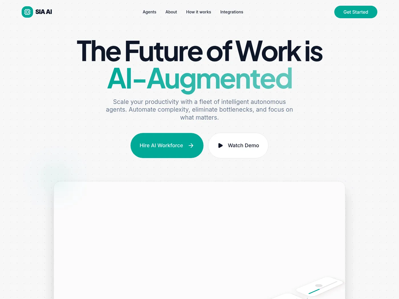 AI Workforce Landing