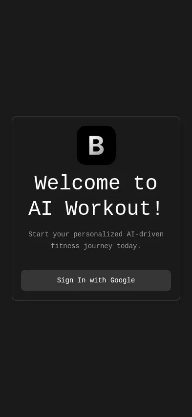 AI Workout Generator