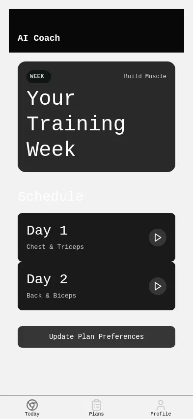 AI Workout Coach