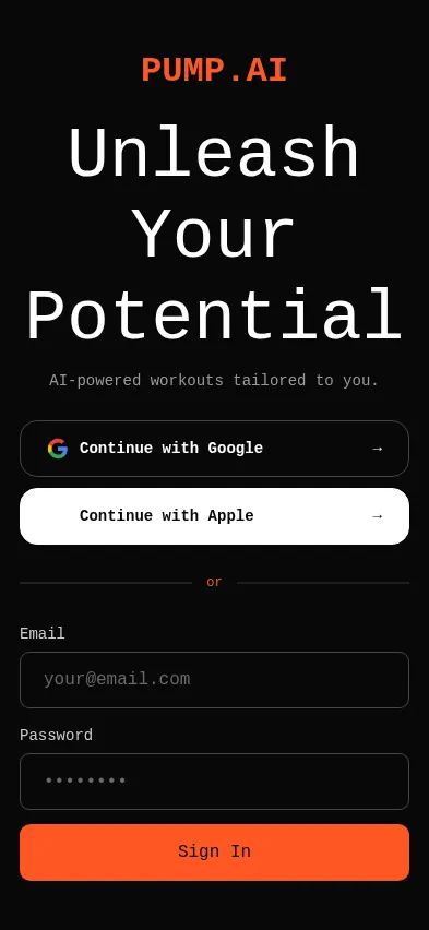AI Workout Planner