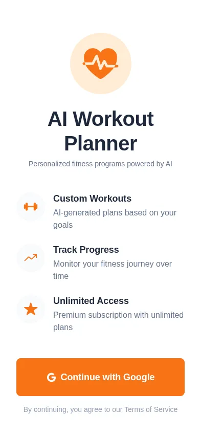 AI Workout Planner