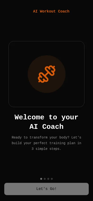AI Workout Coach