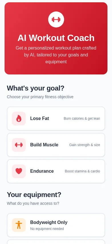 AI Workout Coach