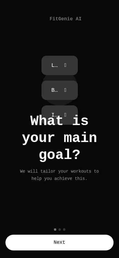 FitGenie AI Trainer