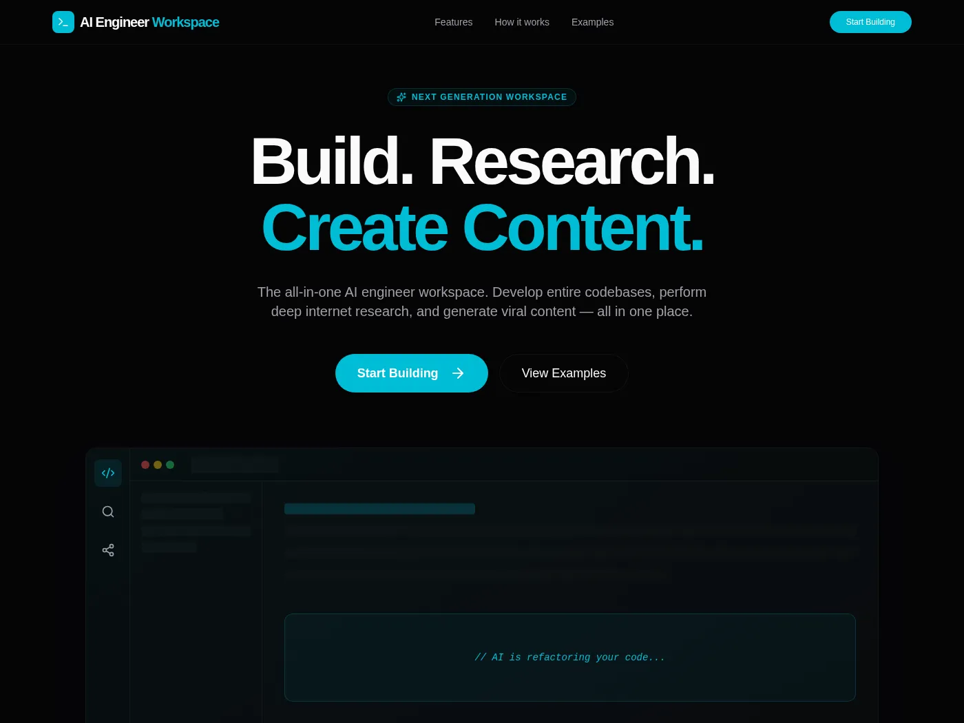 AI Engineer Workspace