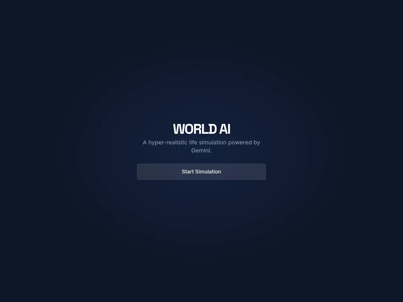 World AI Life Sim