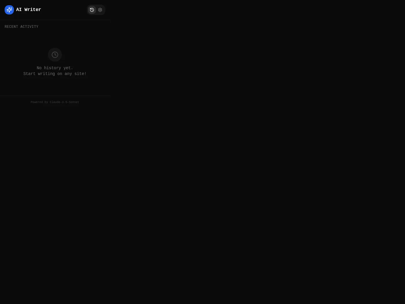 AI Writer Extension