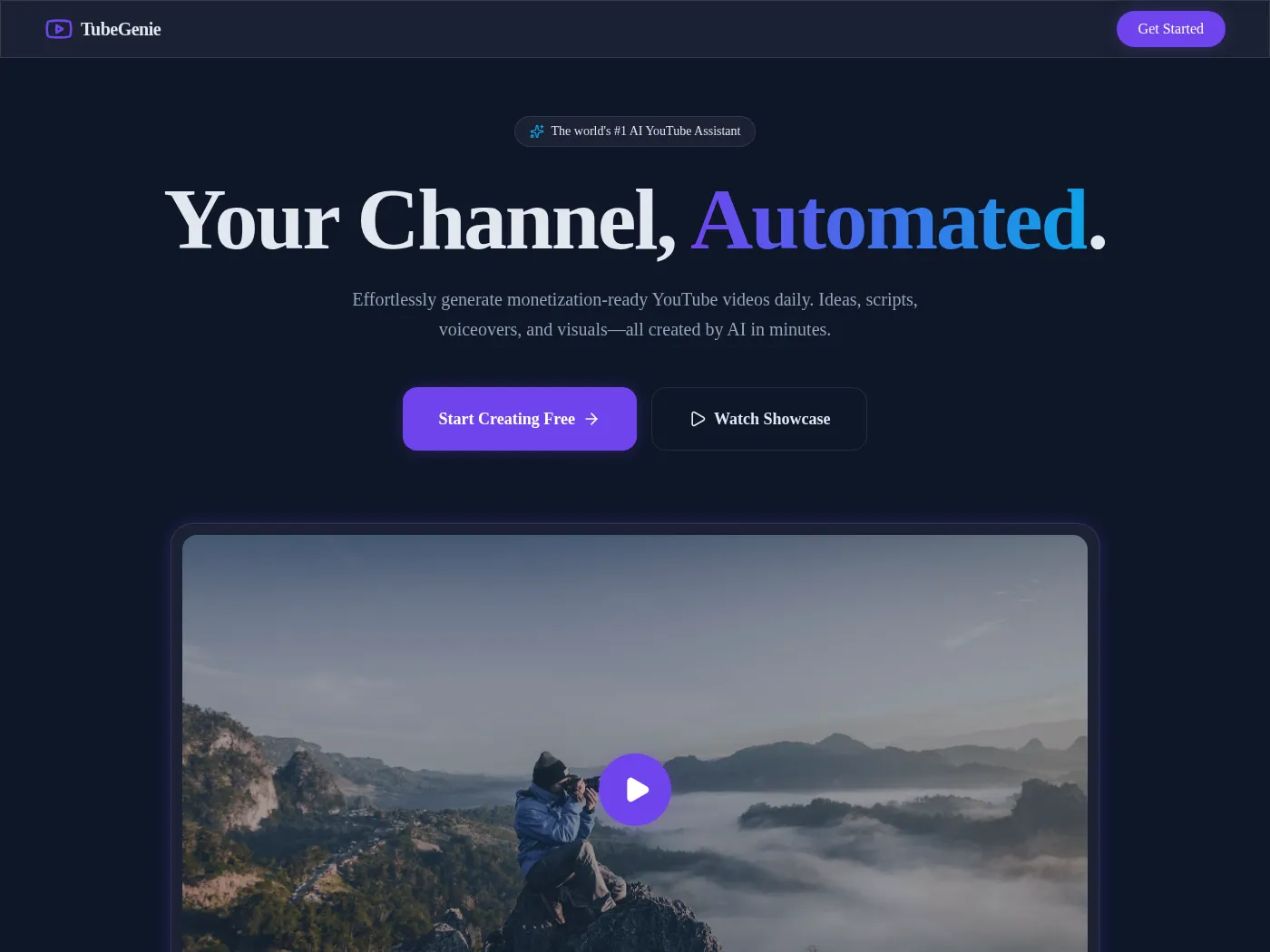 TubeGenie Creator Assistant