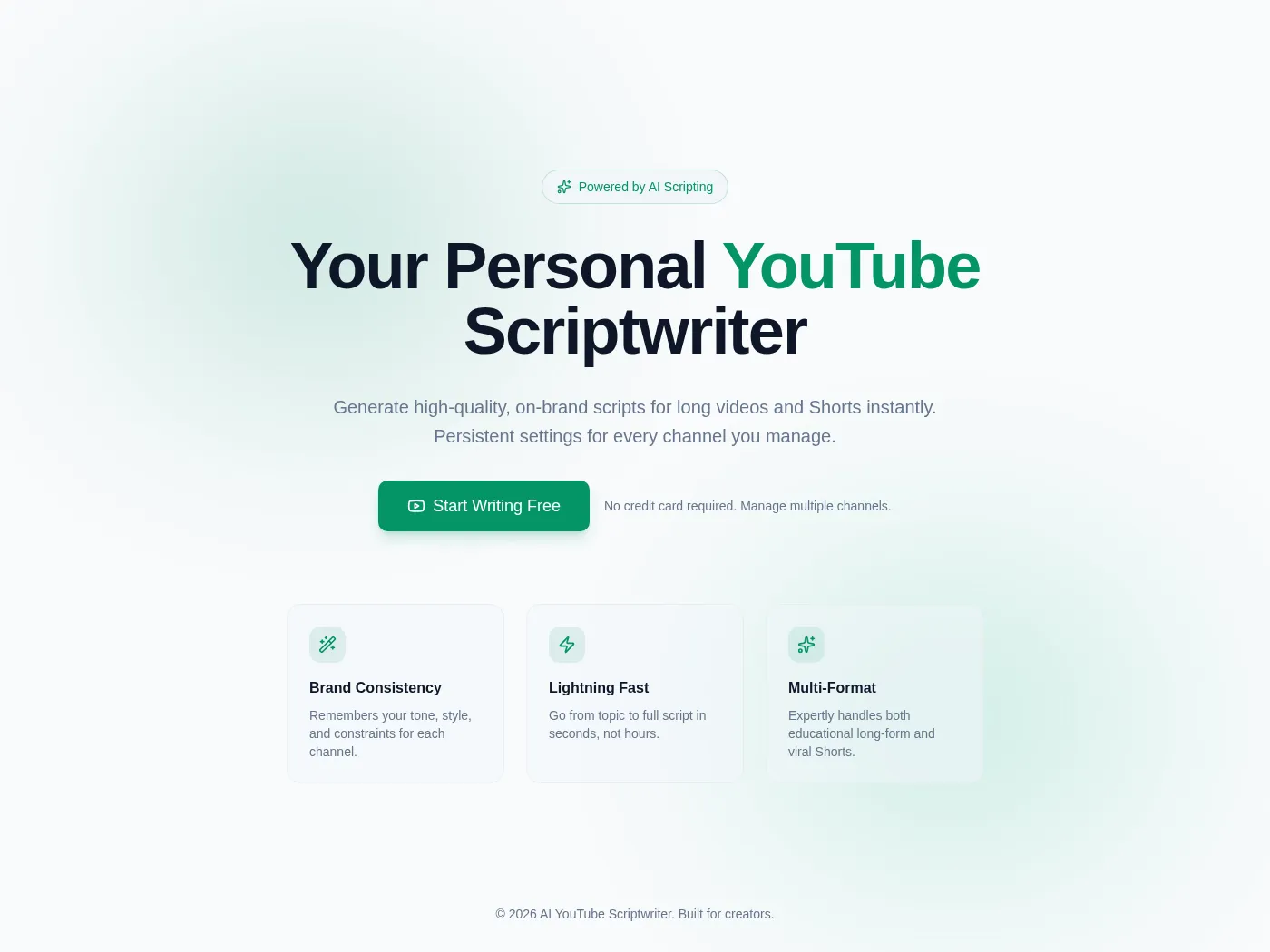 AI YouTube Scriptwriter