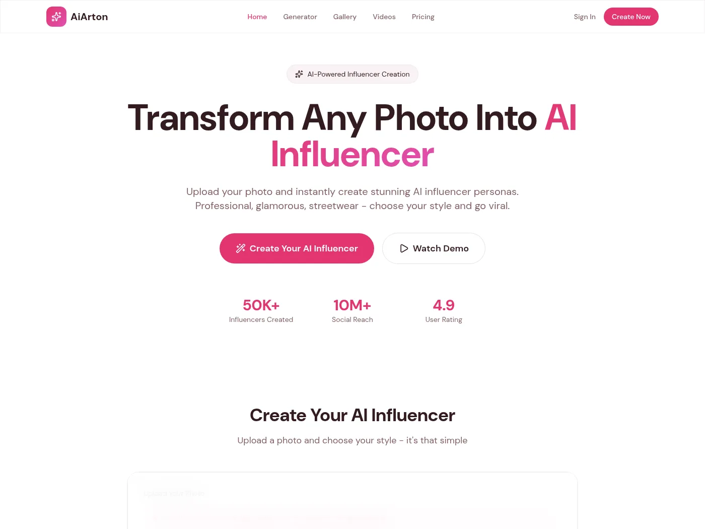 AiArton Influencer Creator