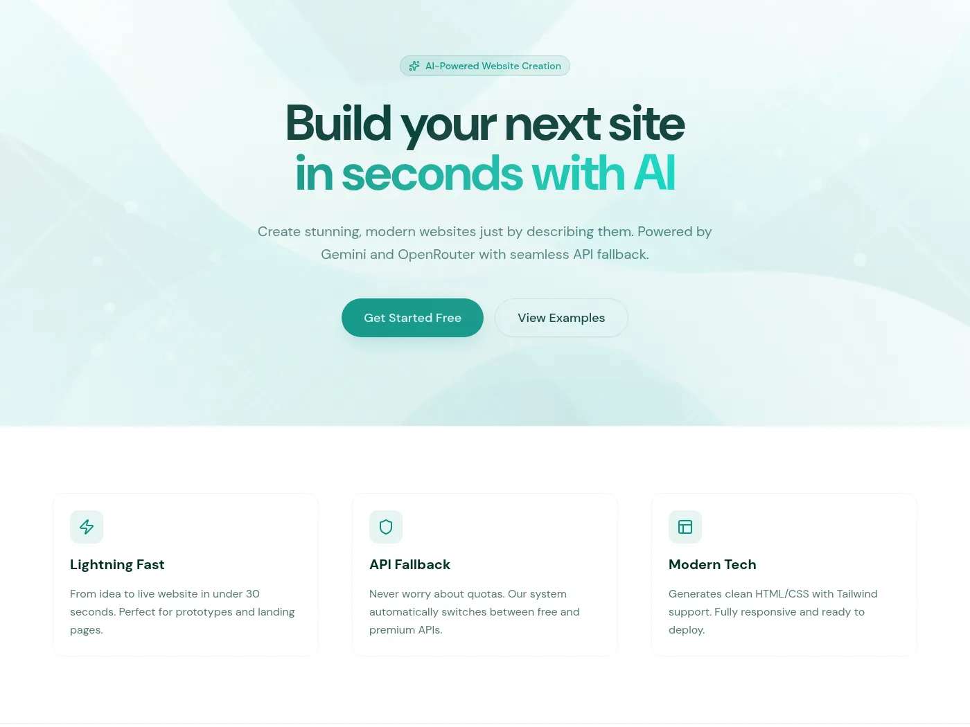 AIBuildr Website Generator