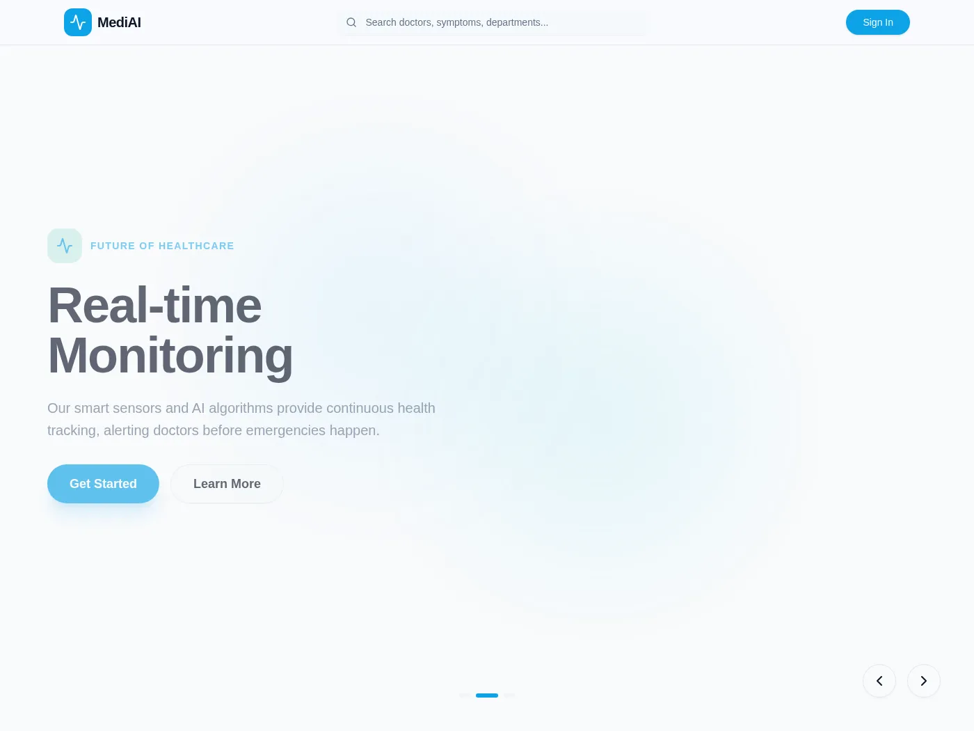 MediAI Landing Page
