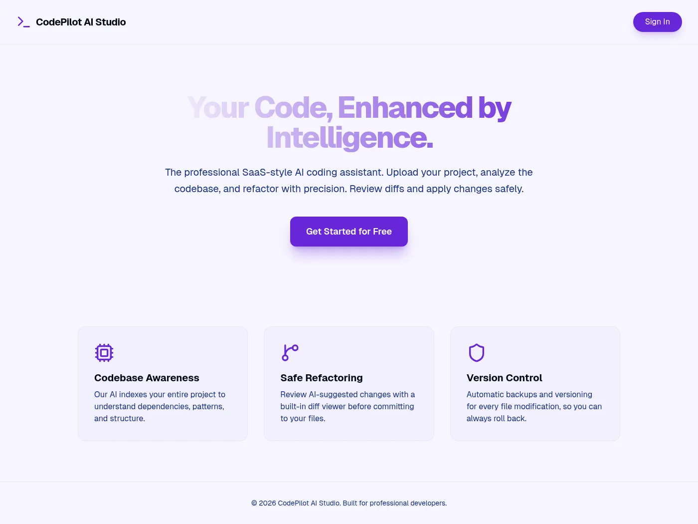 CodePilot AI Studio
