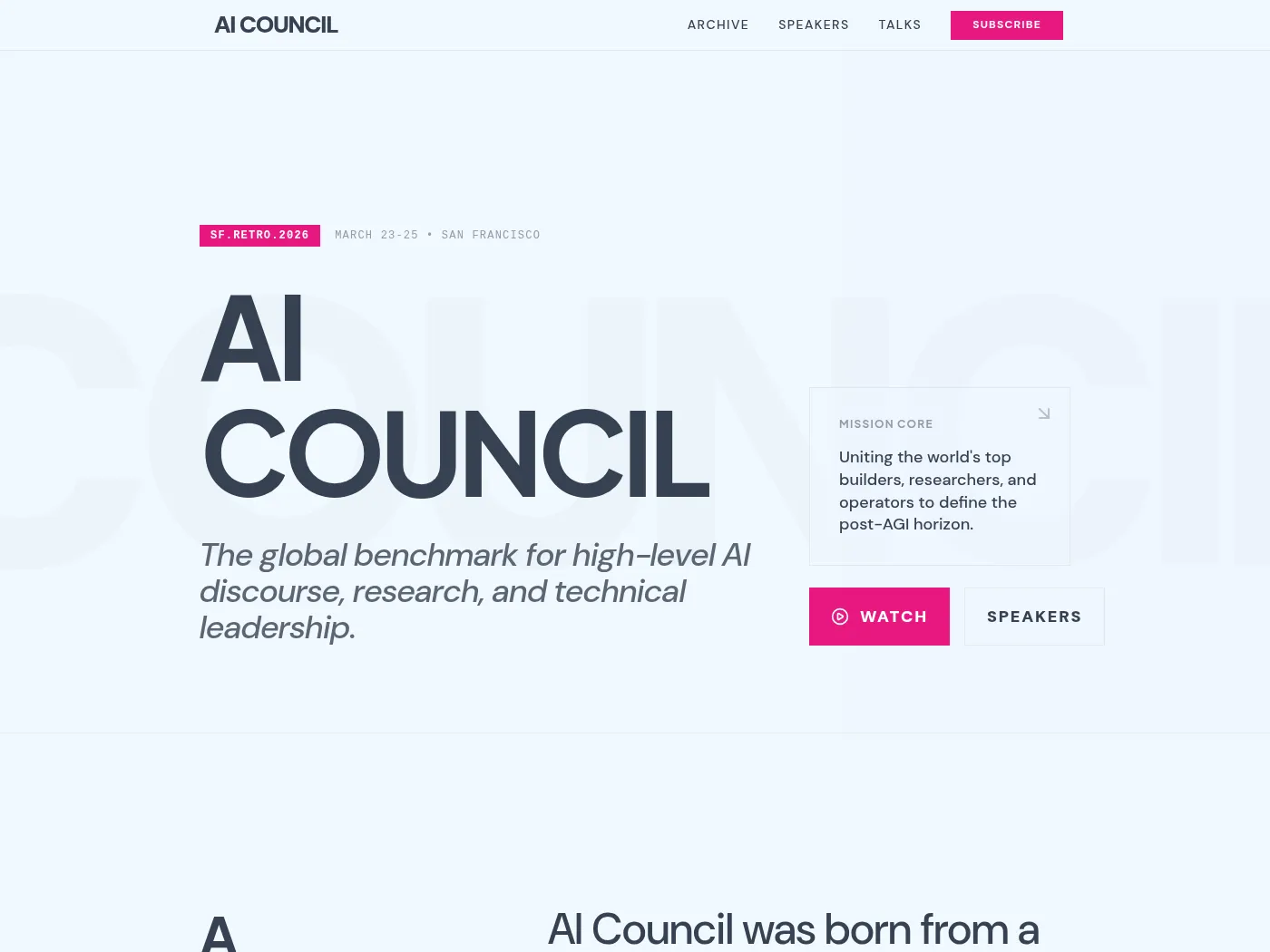 AI Council SF Retrospective
