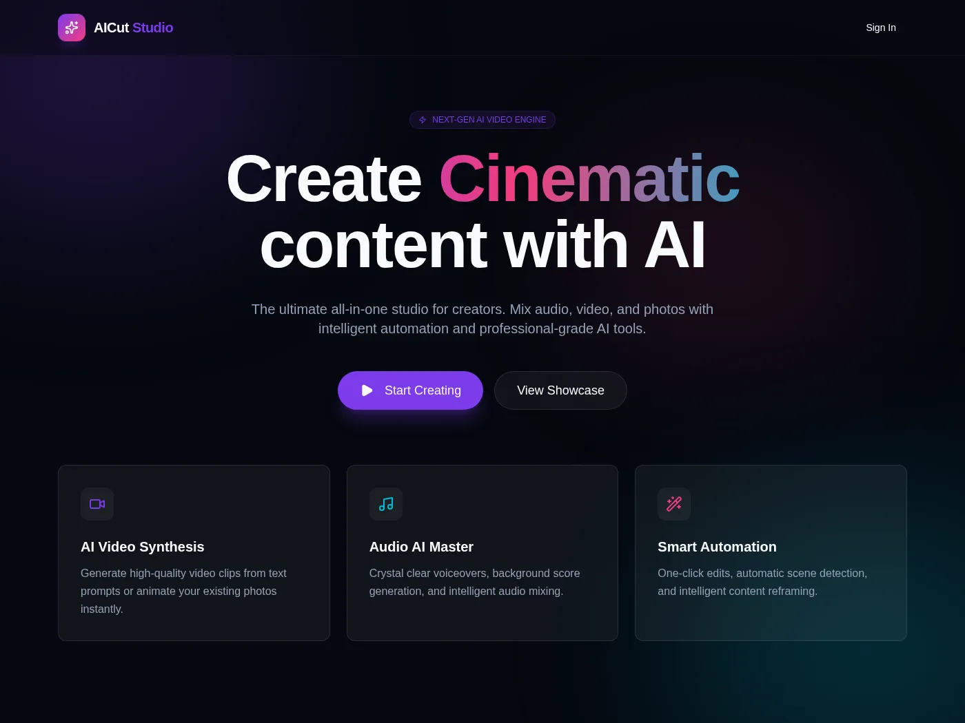 AICut Creator Studio