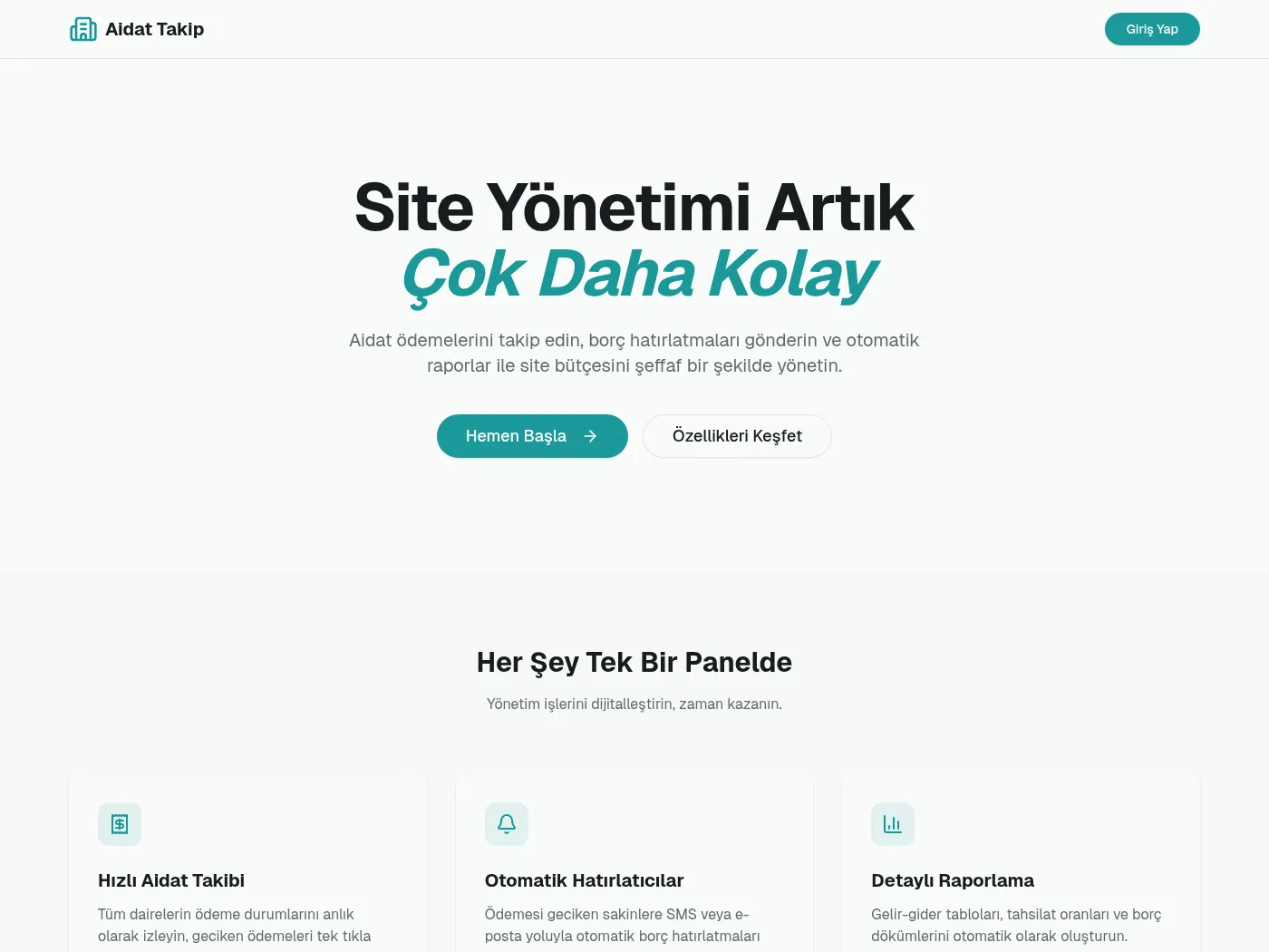 Aidat Takip Asistanı