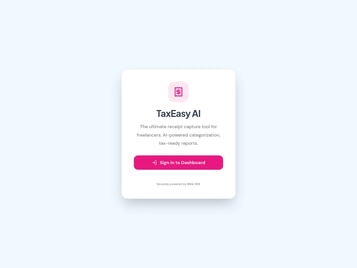 TaxEasy AI Receipts