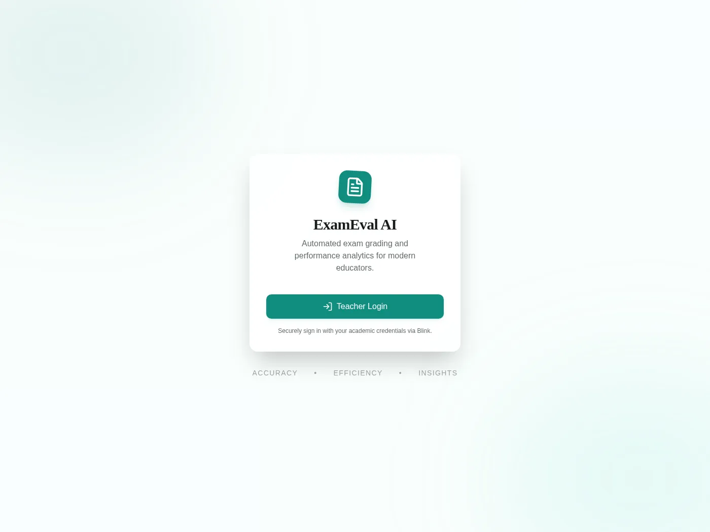 ExamEval AI Dashboard