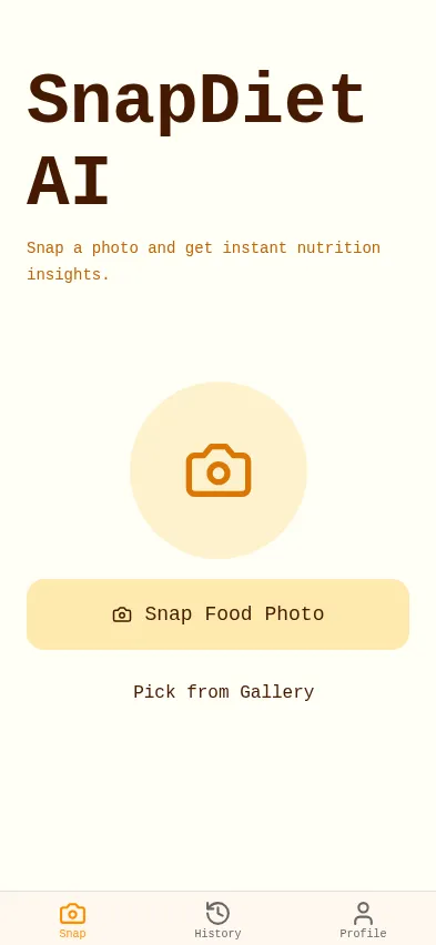 SnapDiet AI Assistant