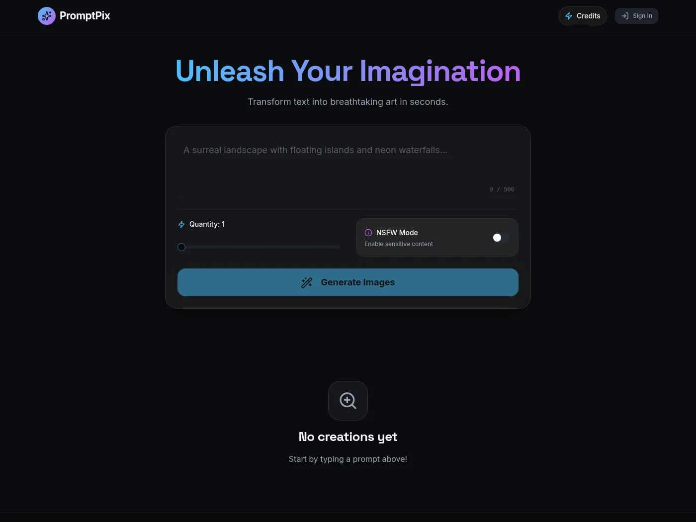 PromptPix AI Studio