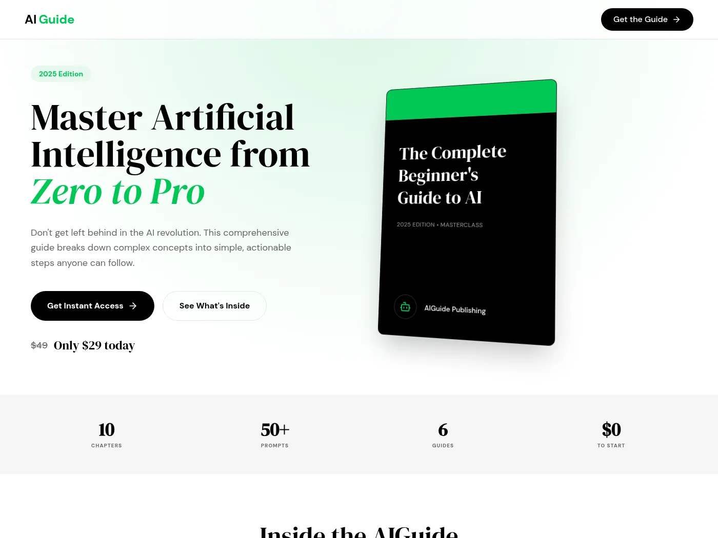AIGuide Landing Page