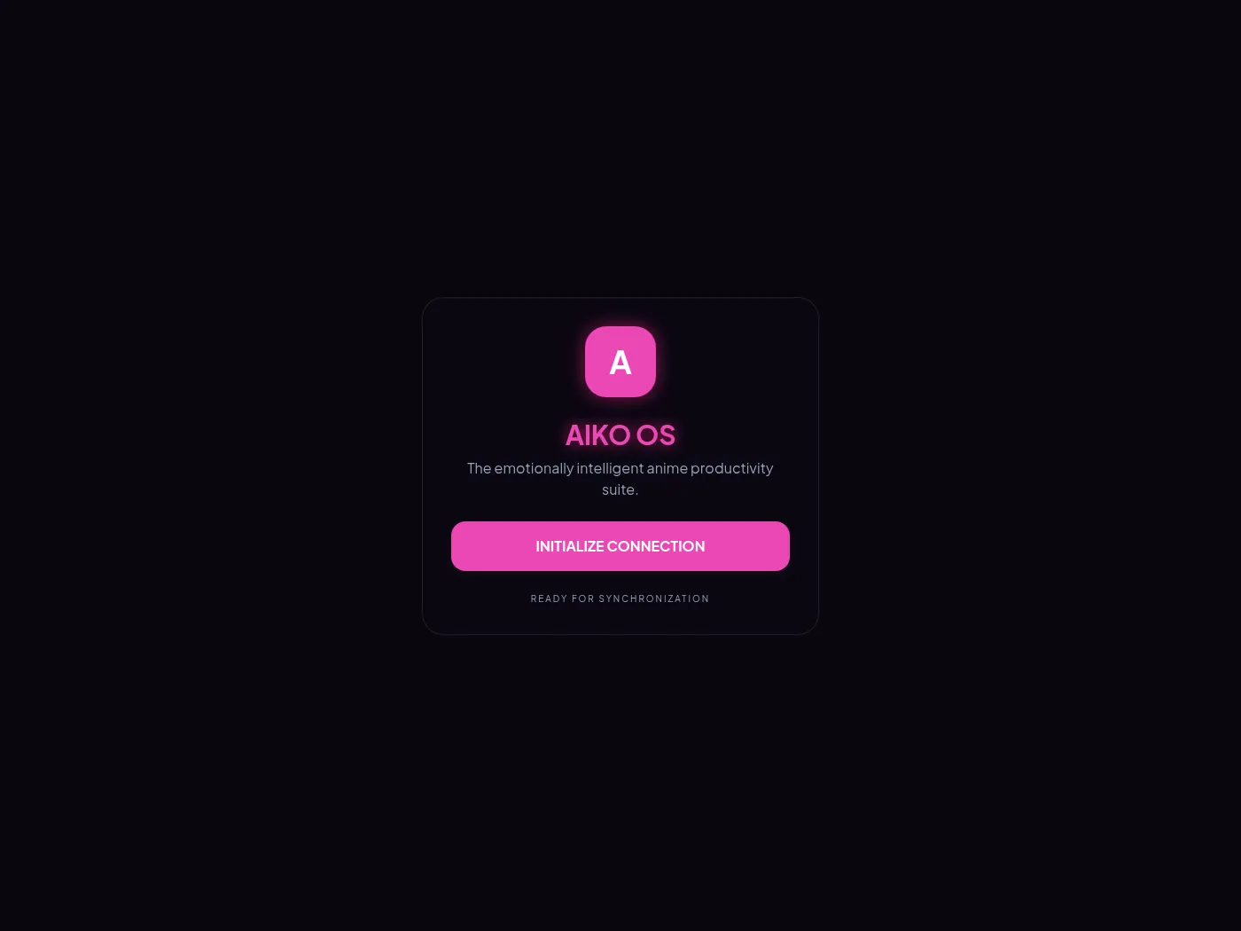 Aiko Anime Productivity OS