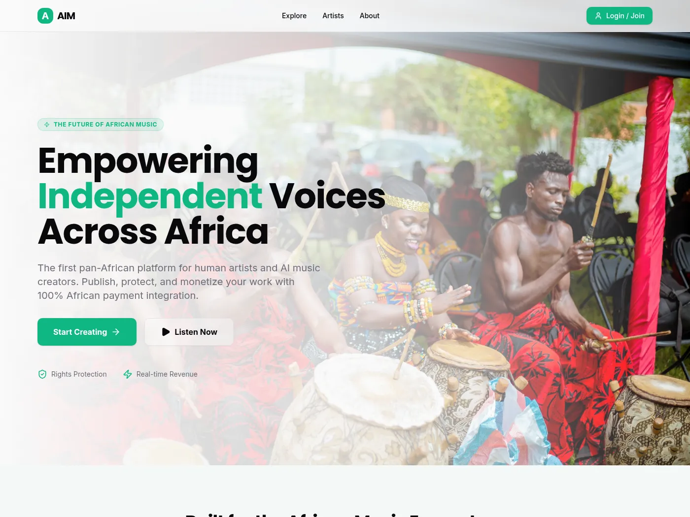 AIM Music Platform