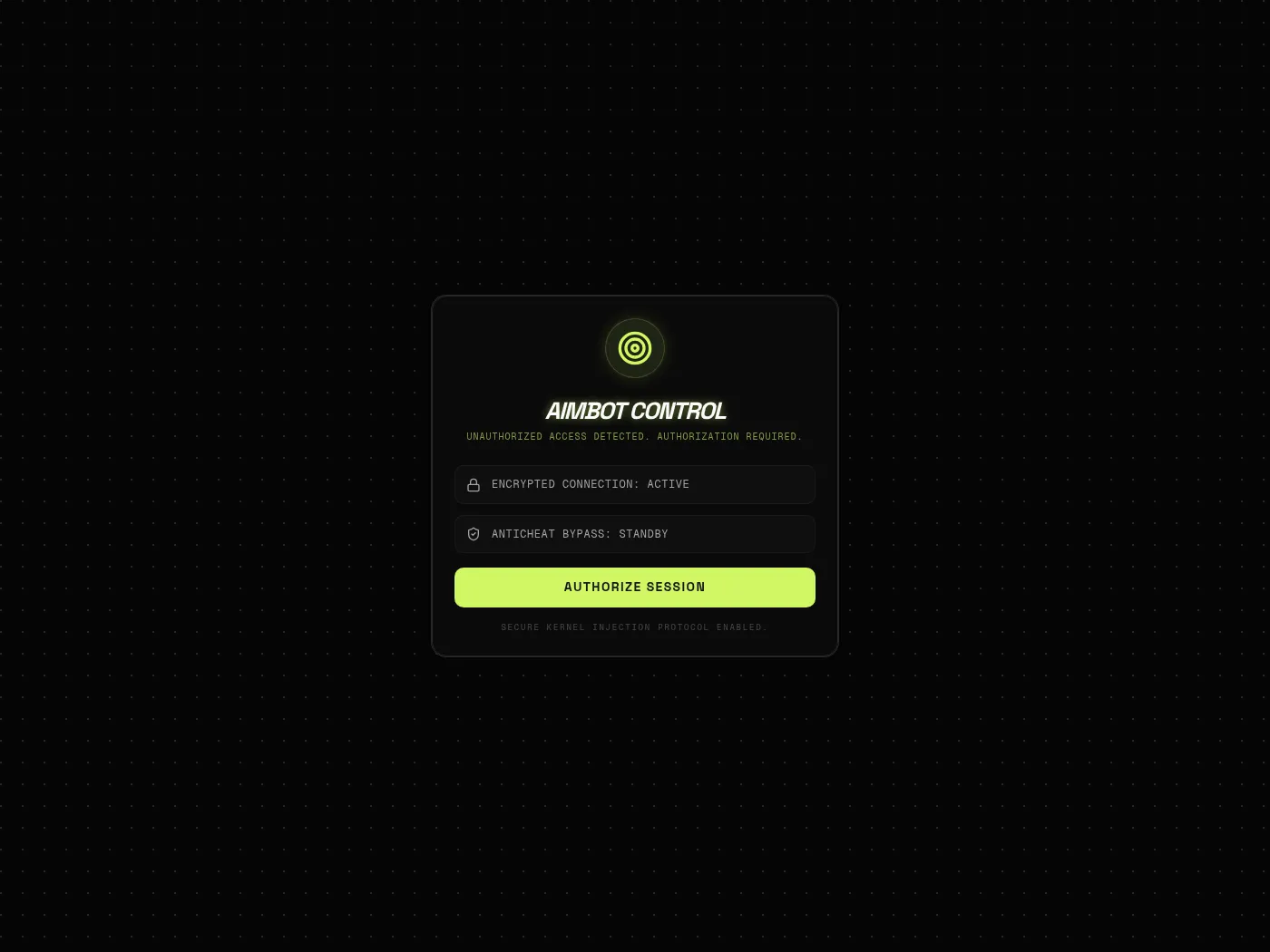 Aimbot Control Panel