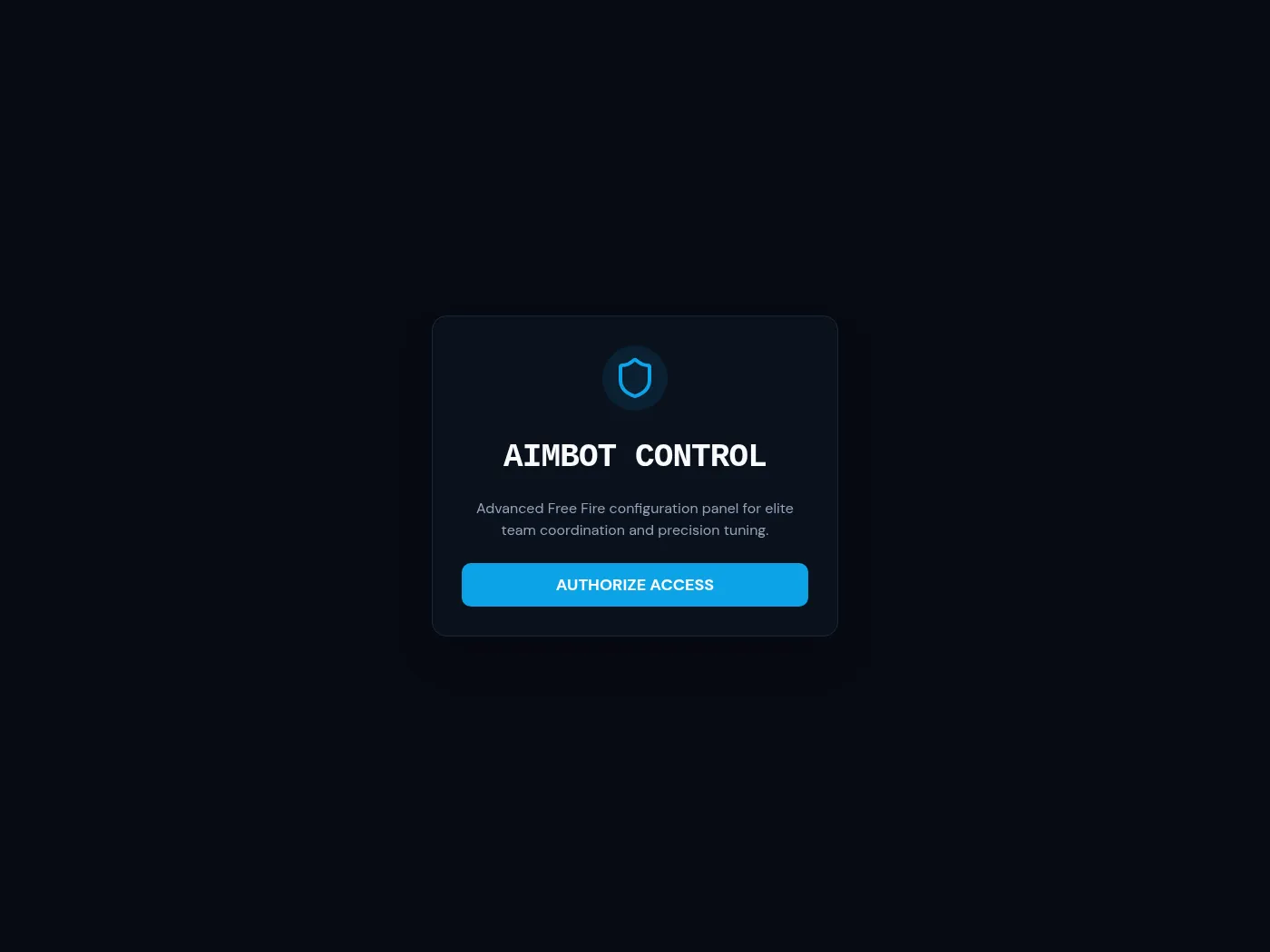 Aimbot Control Panel