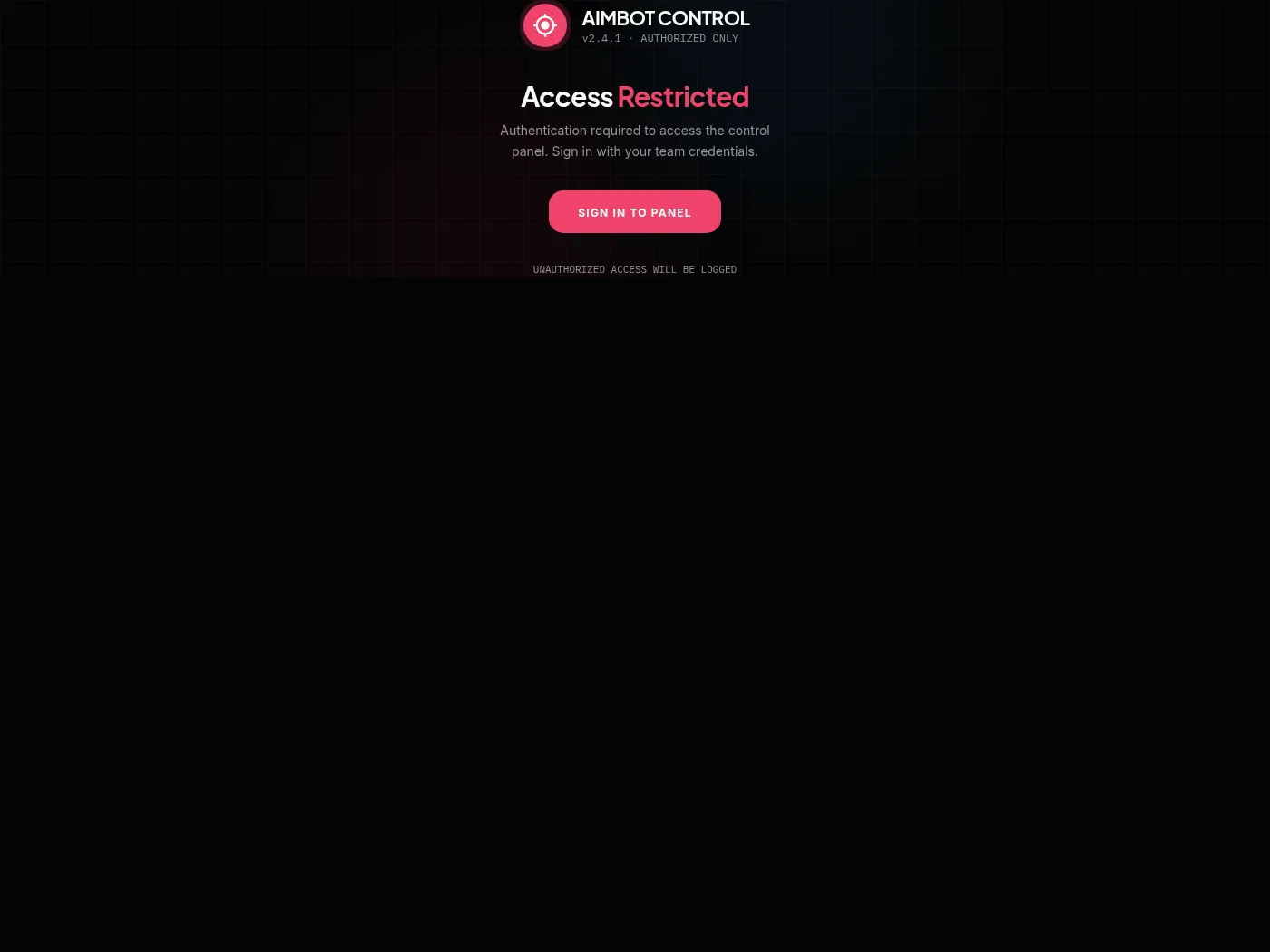 Aimbot Control Panel